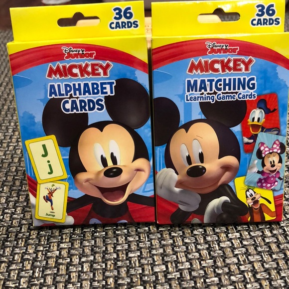 Disney | Other | Mickey Mouse Disney Junior Alphabet Cards Matching ...